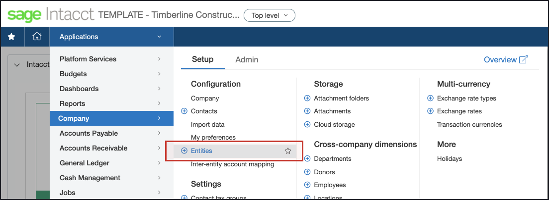 How do I set up the Sage Intacct integration for my account?