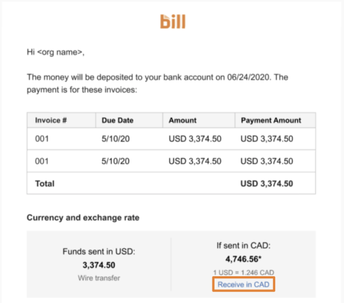Vendor currency change requests