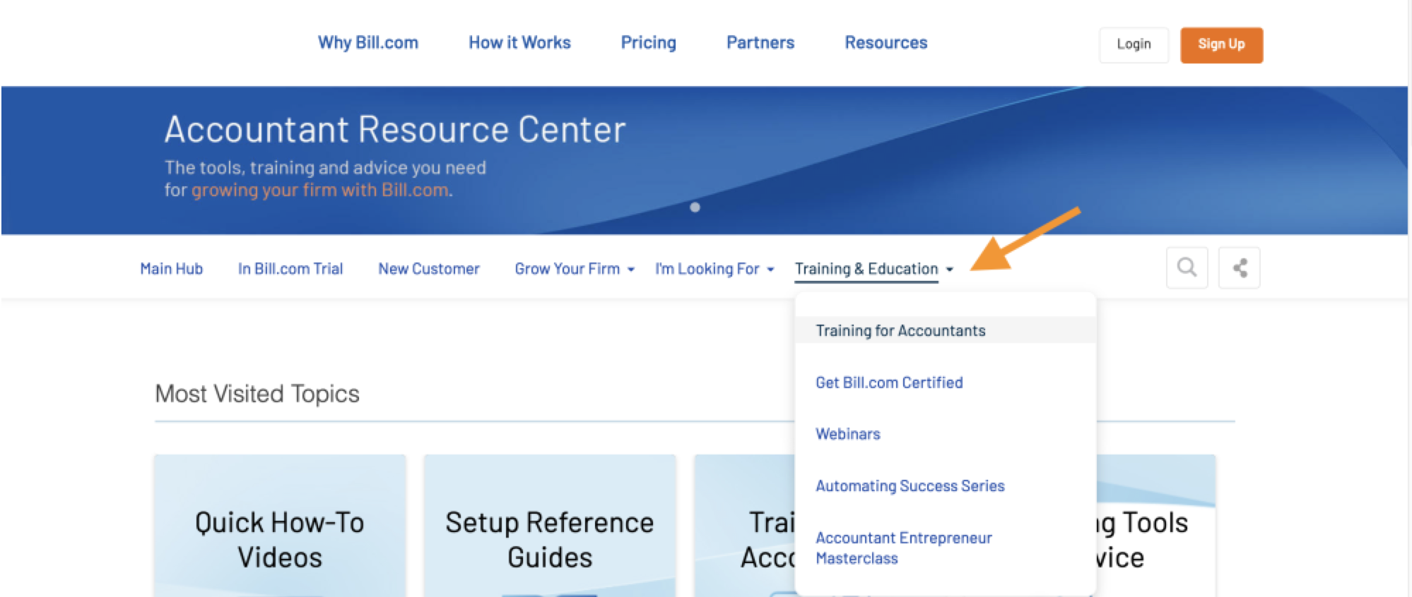 BILL Accountant Learning Center