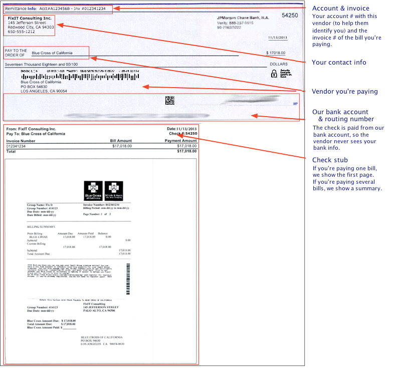 Paper check payments