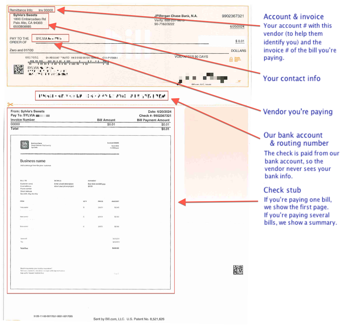 Paper check payments