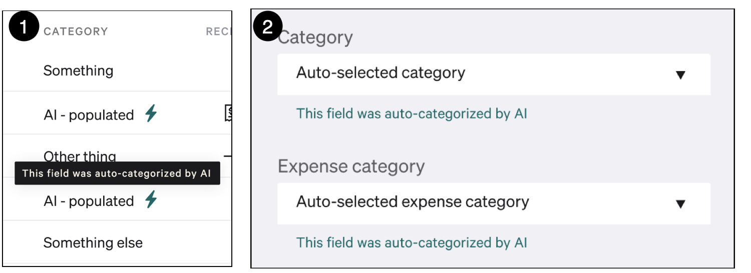 Manage transaction auto categorization or AI autofill in Spend & Expense