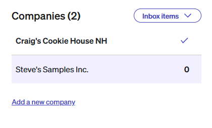 Add a company to an existing BILL login