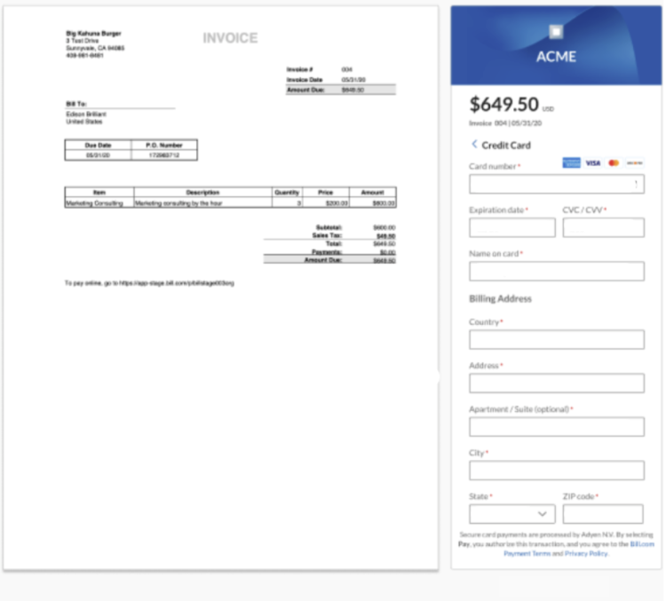 Receivables Invoice Management: Create and send a customer invoice