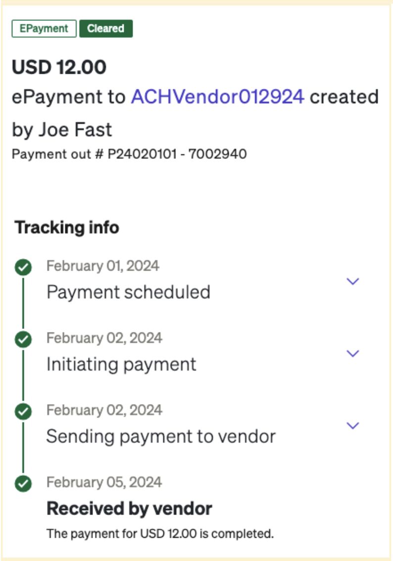 Payables payment timing